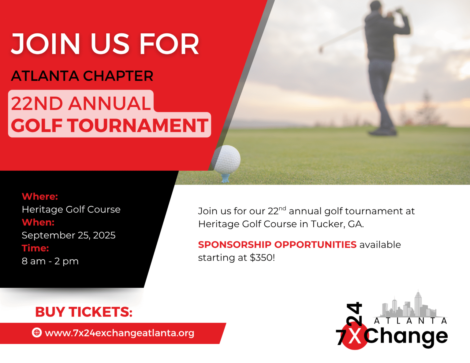 7×24 Exchange – Atlanta Chapter 22nd Annual Golf Tournament (09/2025) - 7x24 Exchange - Atlanta ...
